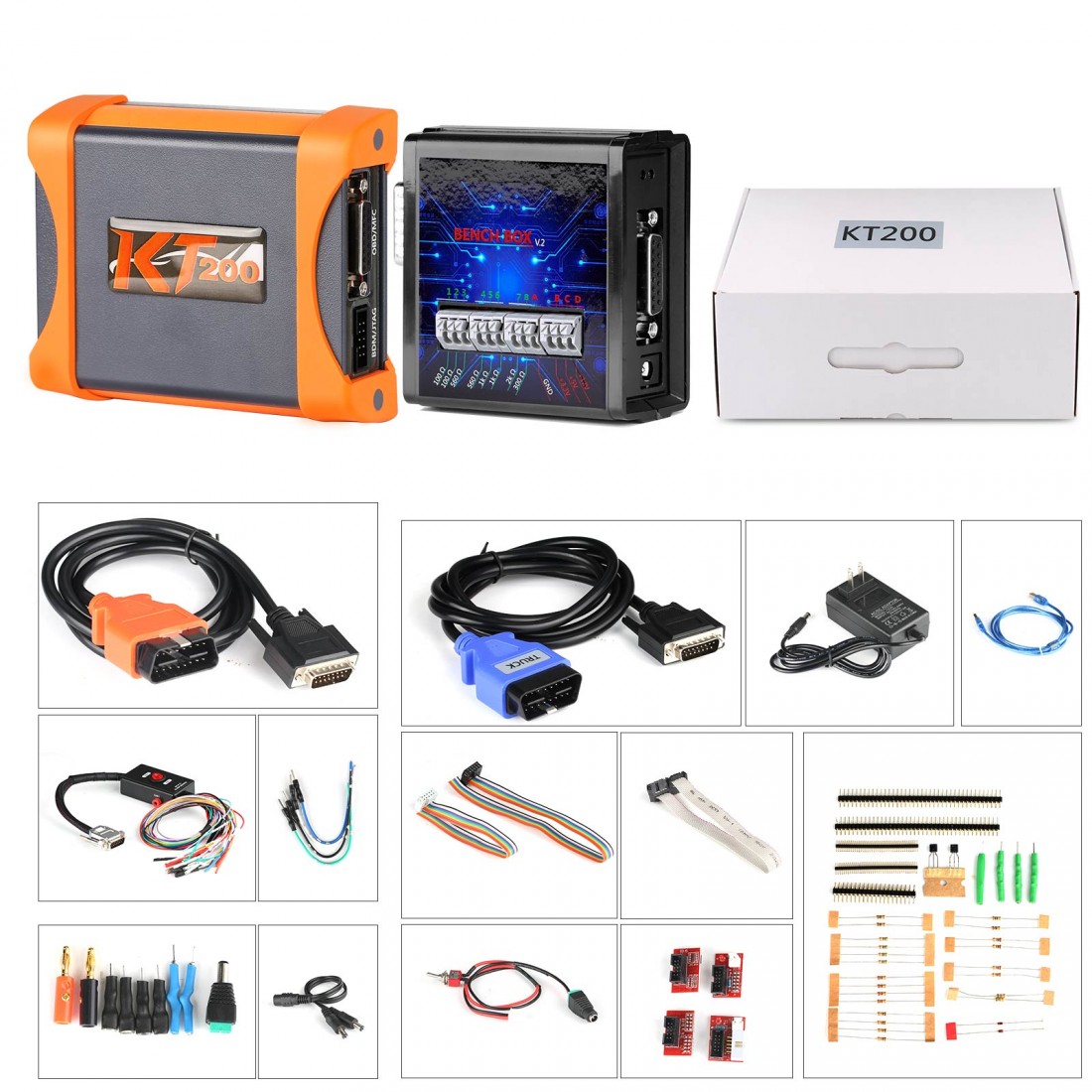 2022 KT200 ECU Programmer Master Version Support OBD BOOT BDM JTAG & ECU Maintenance/ DTC Code ...